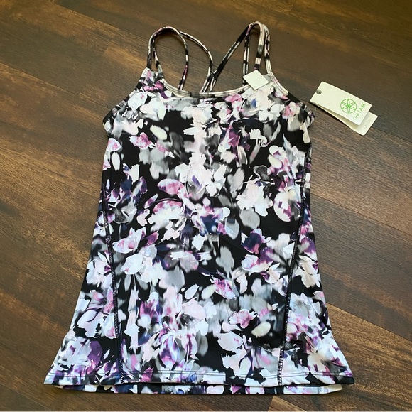GAIAM | Tops | Gaiam Strappy Back Yoga Top With Builtin Bra | Poshmark